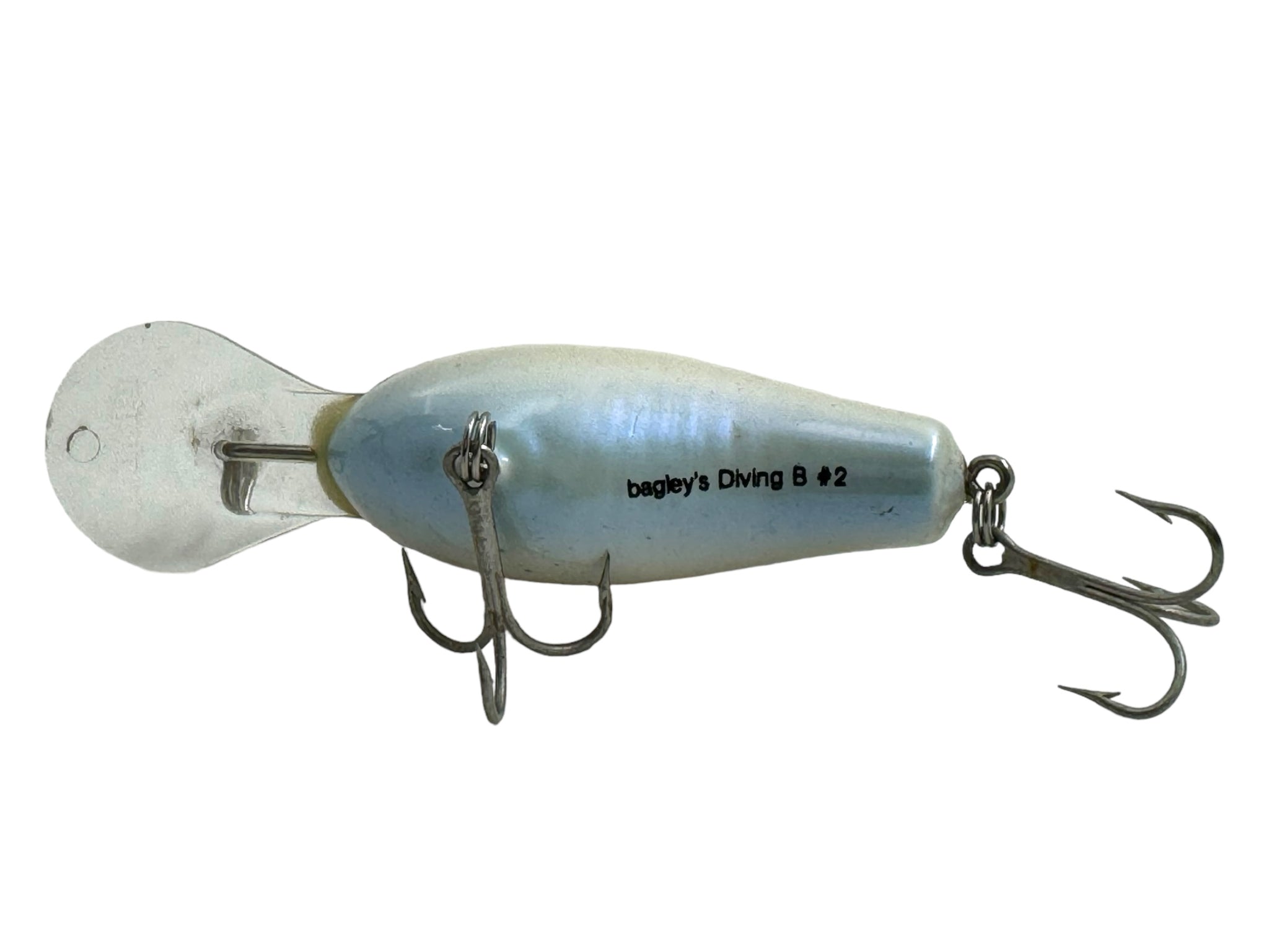 BAGLEY BAIT CO DIVING B-2 or D B2 Fishing Lure ALBINO – Toad Tackle
