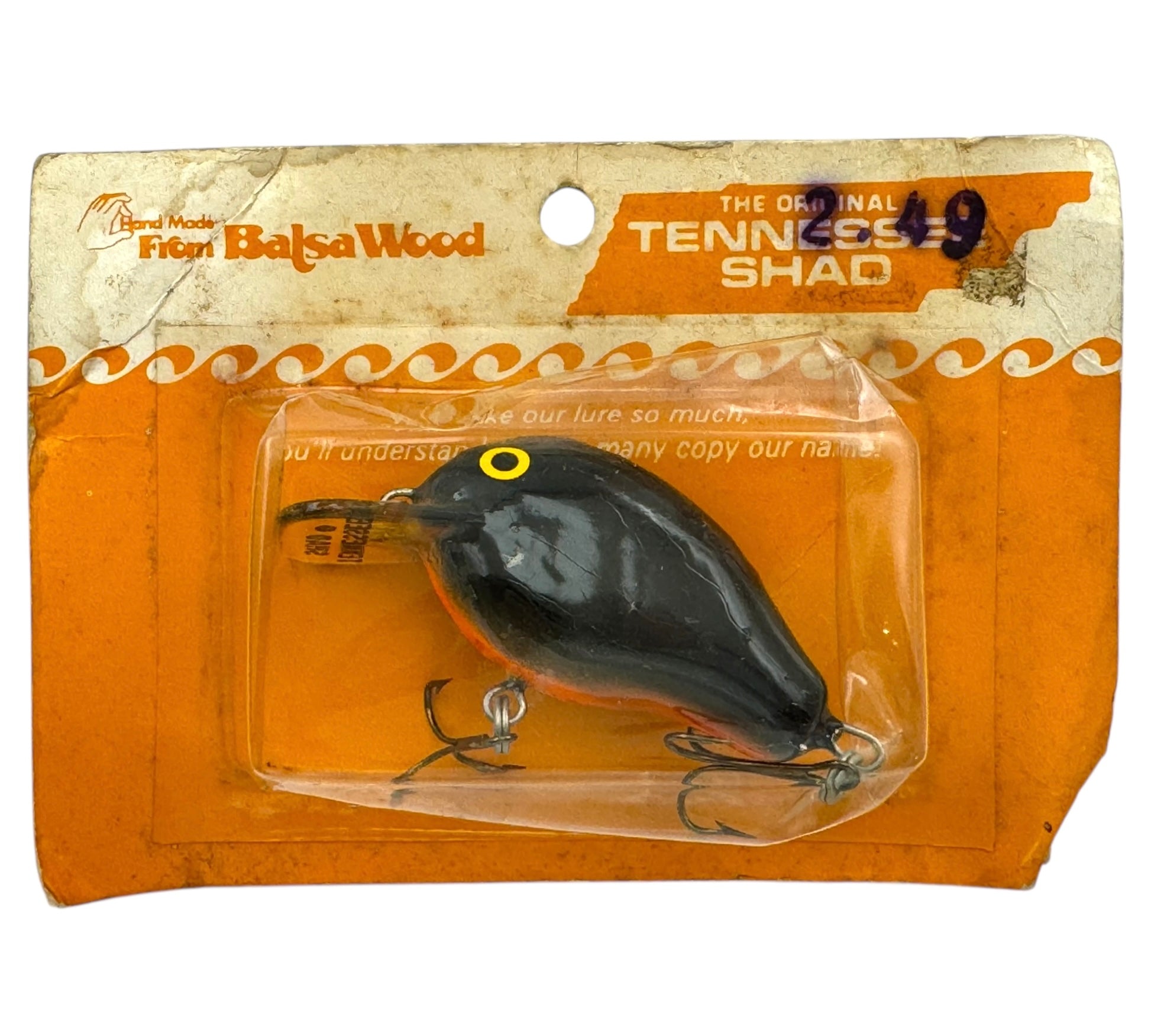 ORIGINAL TENNESSEE SHAD Fishing Lure • BALSA WAKE BAIT – Toad Tackle
