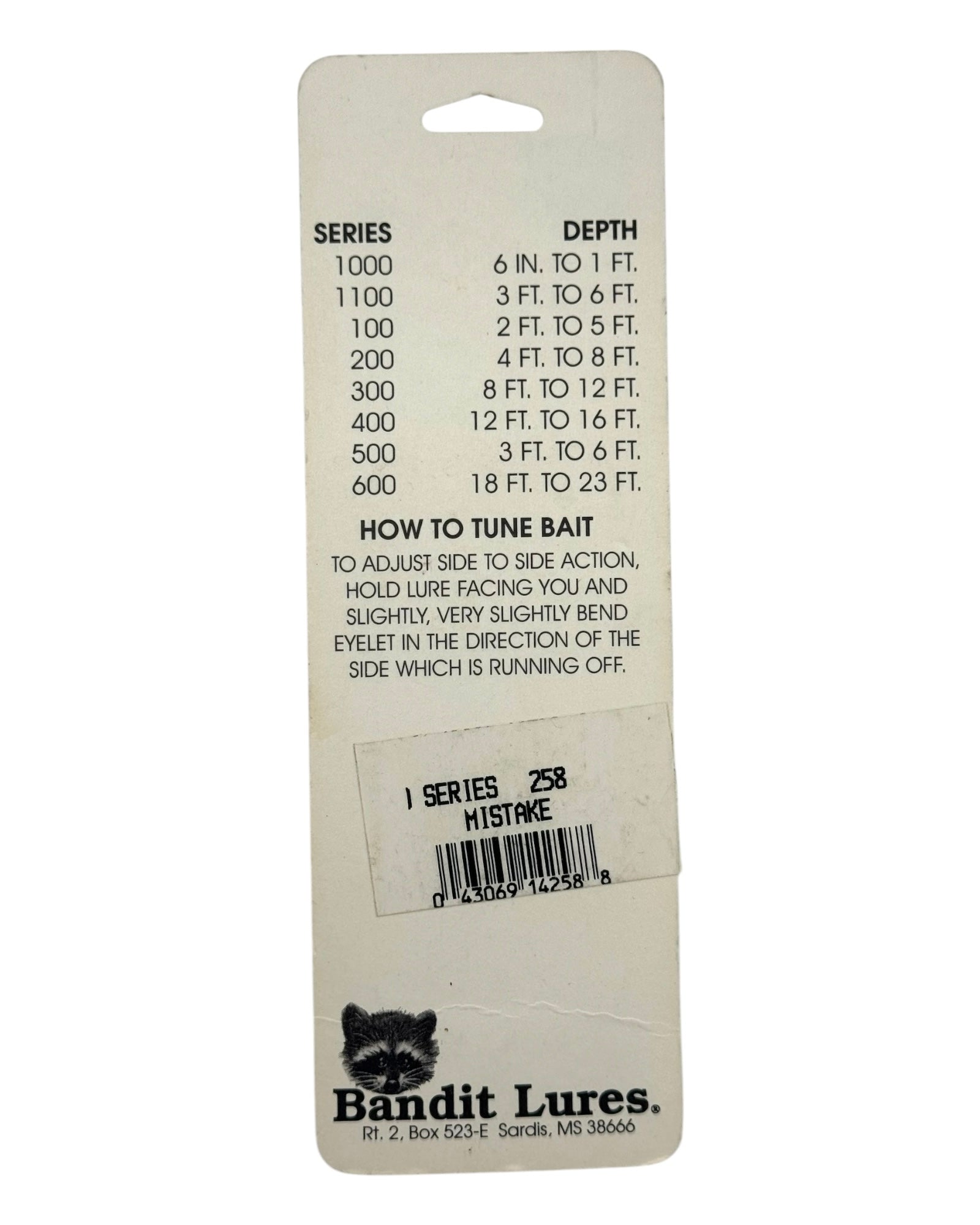 TRIPLE GRIP • BANDIT LURES 200 Series Fishing Lure • MISTAKE – Toad Tackle