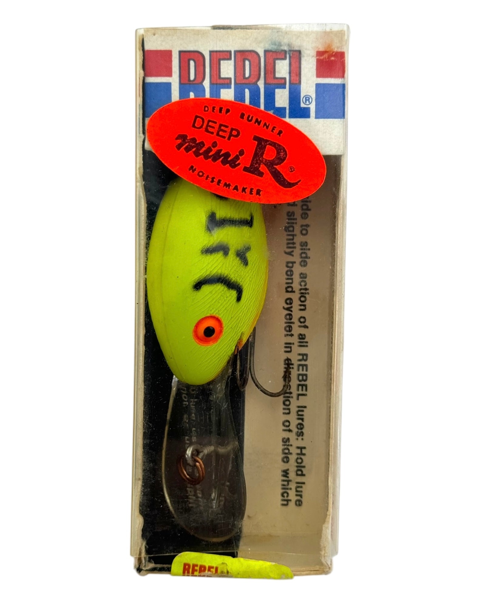 REBEL LURES DEEP MINI R Fishing Lure • CHARTREUSE GREEN – Toad Tackle
