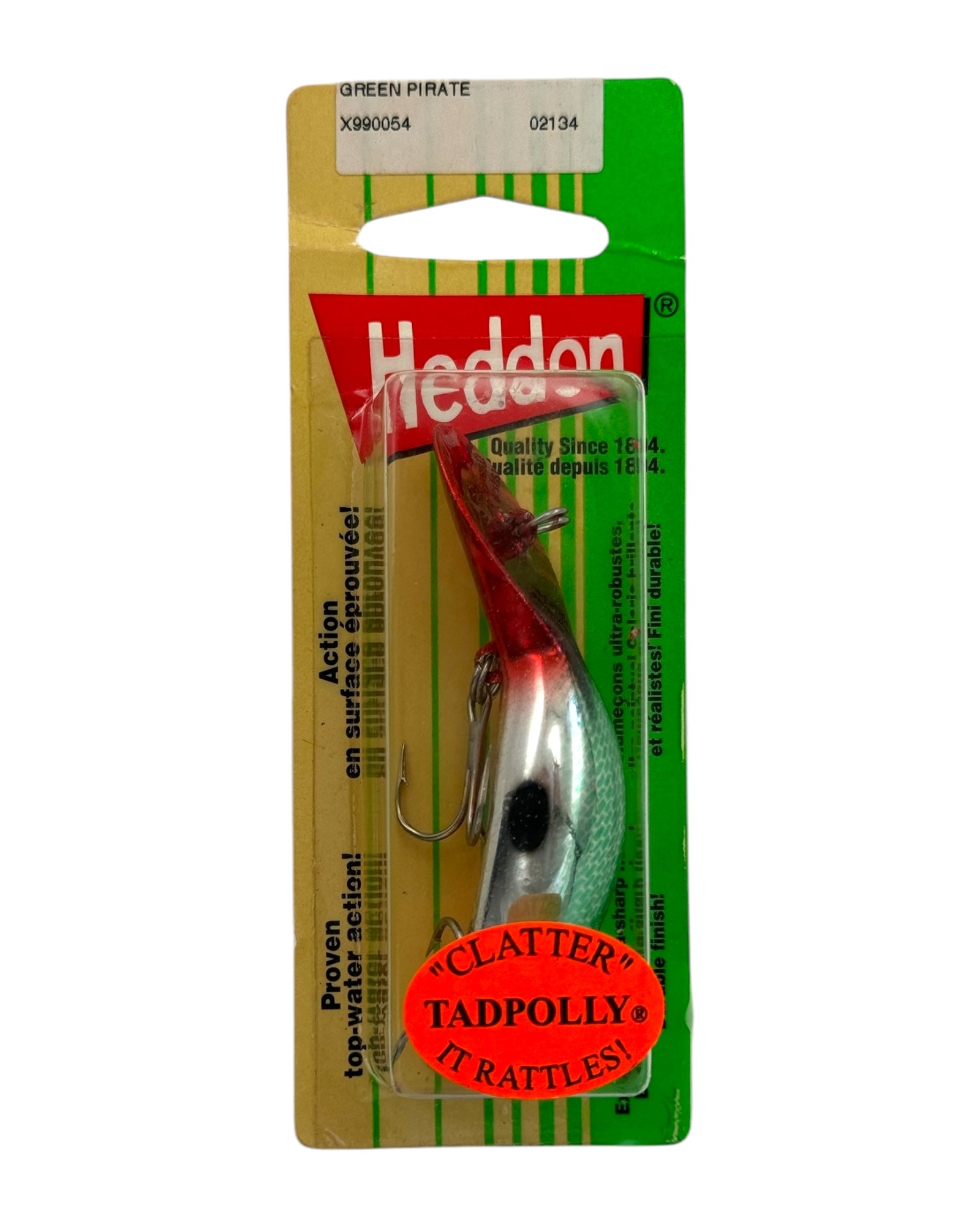 HEDDON LURES CLATTERTAD SALMON Fishing Lure • GREEN PIRATE – Toad Tackle