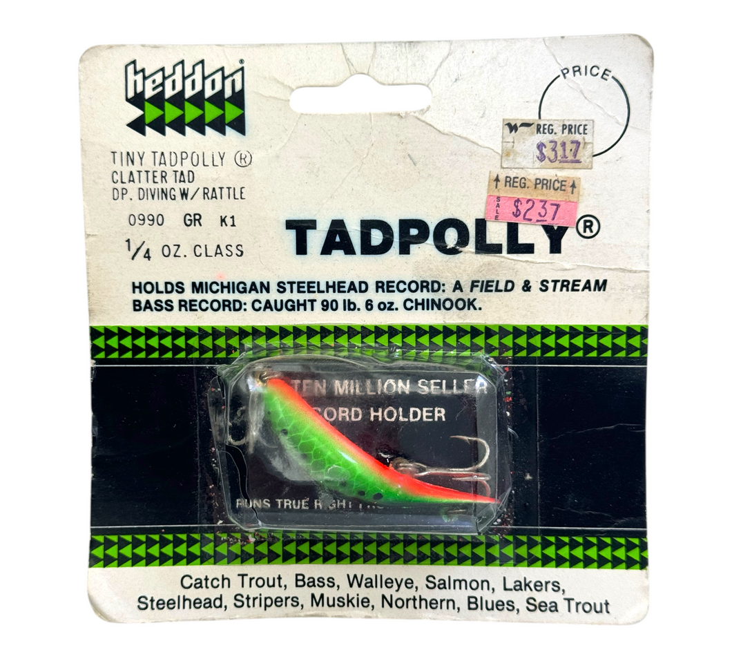 HEDDON TINY TADPOLLY CLATTER TAD OLD LURE • GREEN CRAWDAD – Toad Tackle