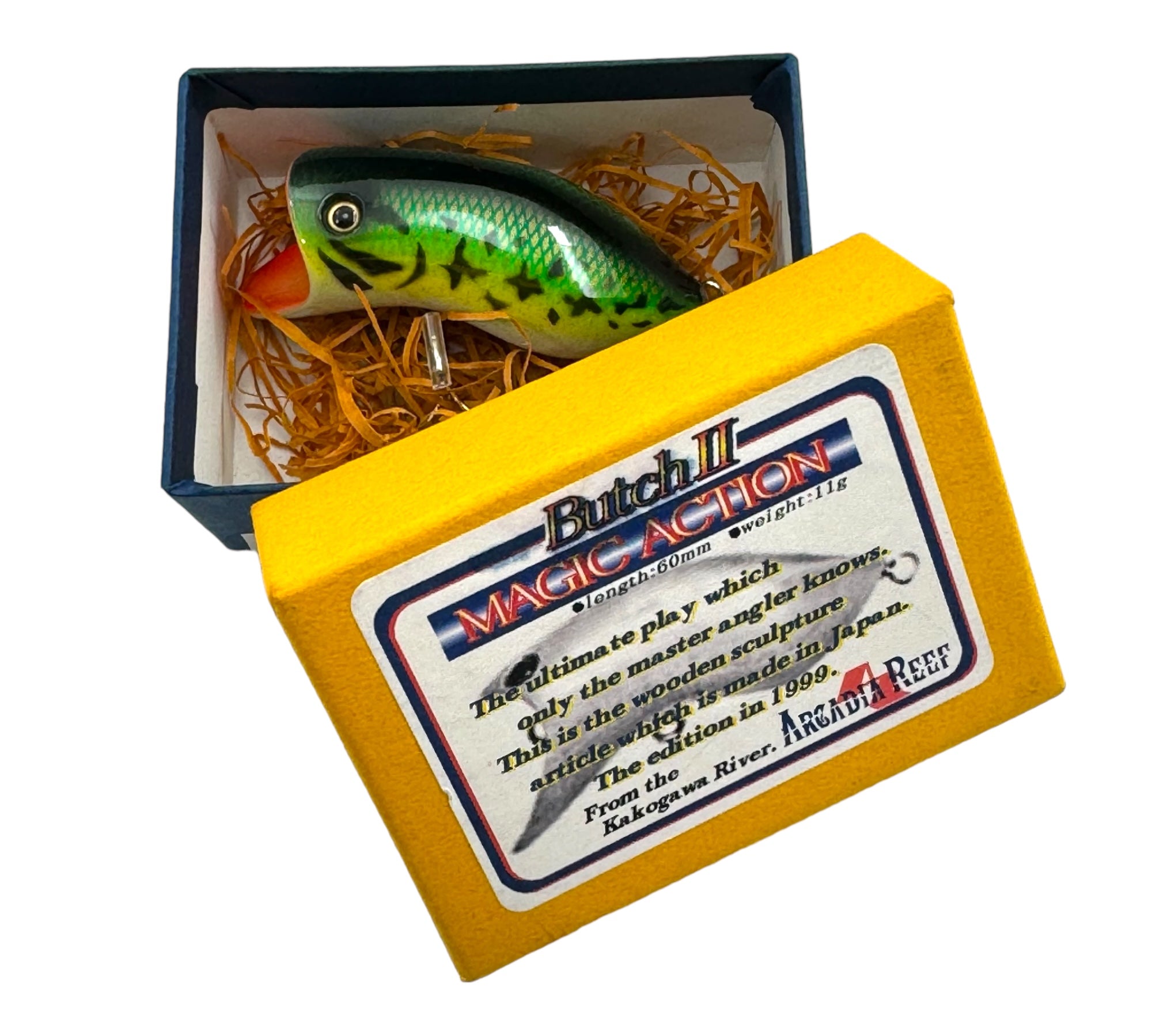ARCADIA REEF BUTCH II MAGIC ACTION Wood Fishing Lure • AYU – Toad Tackle