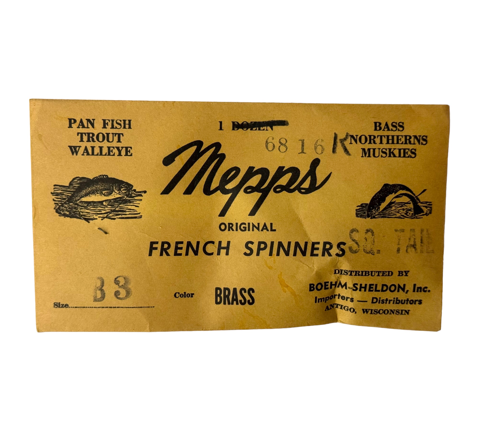 FRANCE • Antique MEPPS ORIGINAL FRENCH SPINNERS Fishing Lure – Toad Tackle