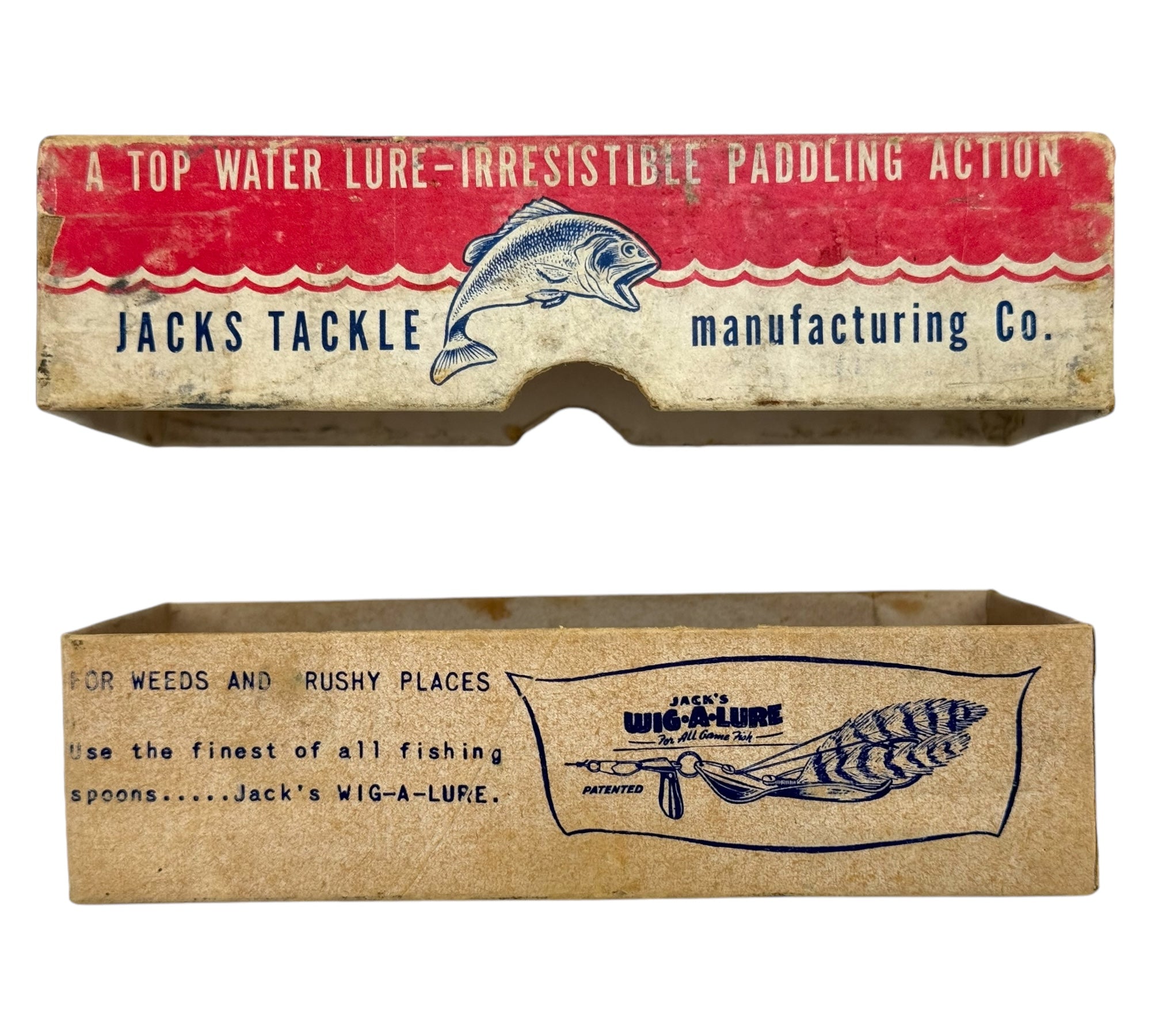 JACK'S TACKLE MFG CO RIP L LURE Fishing Lure & Box • BLACK – Toad Tackle