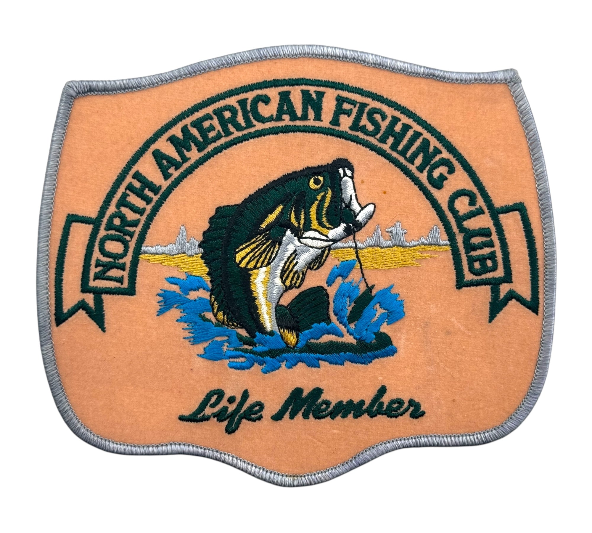 NORTH AMERICAN FISHING CLUB VINTAGE PATCH • LARGEMOUTH BASS – Toad Tackle