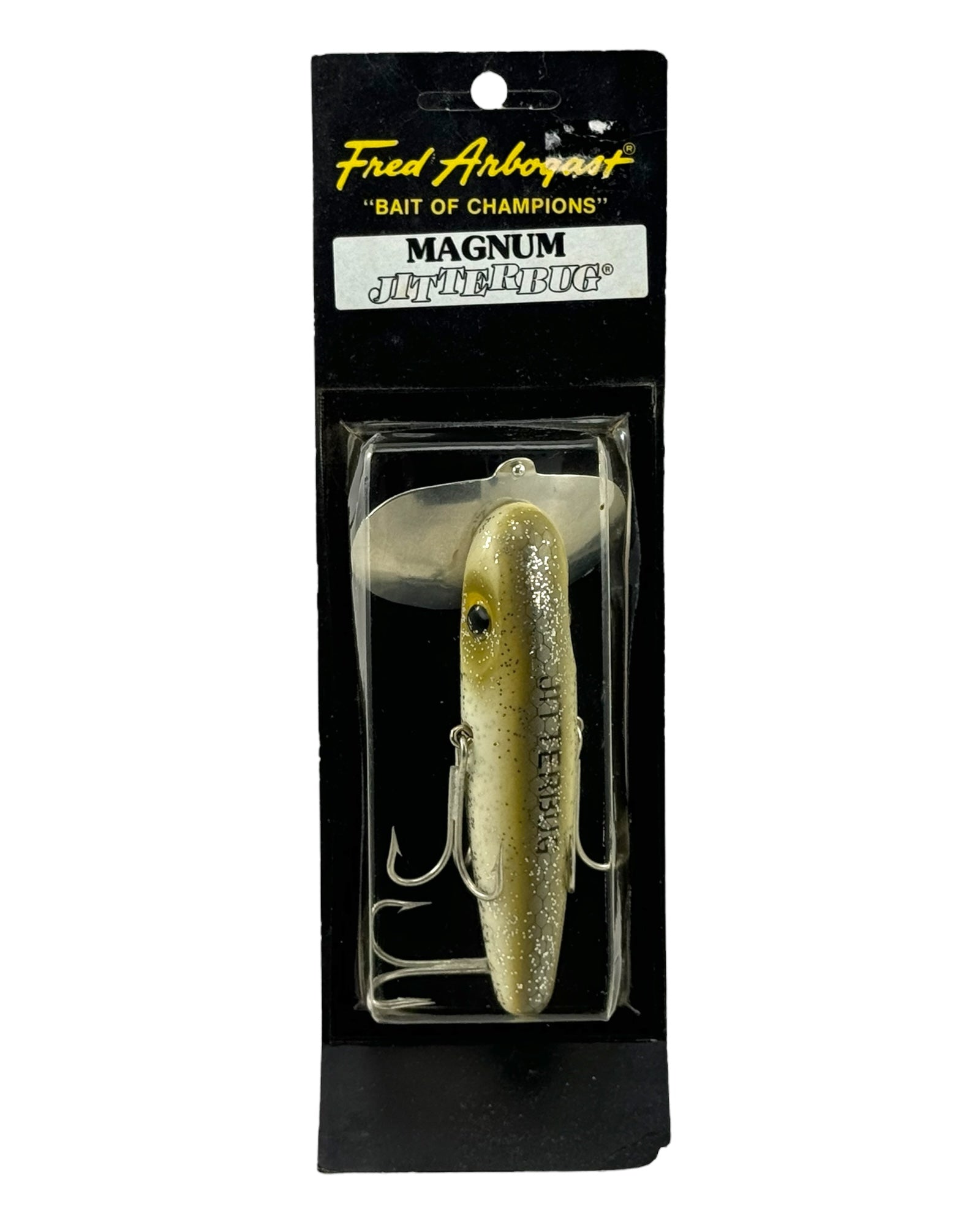FRED ARBOGAST MAGNUM JITTERBUG Fishing Lure • SILVER FLASH – Toad Tackle