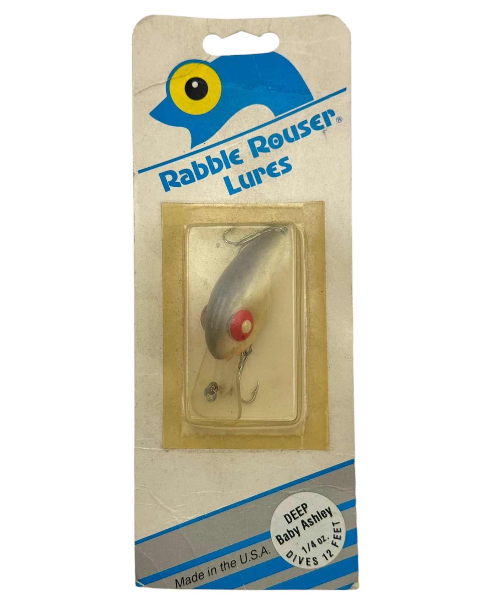 RABBLE ROUSER DEEP BABY ASHLEY Fishing Lure • PEARL GREY – Toad Tackle