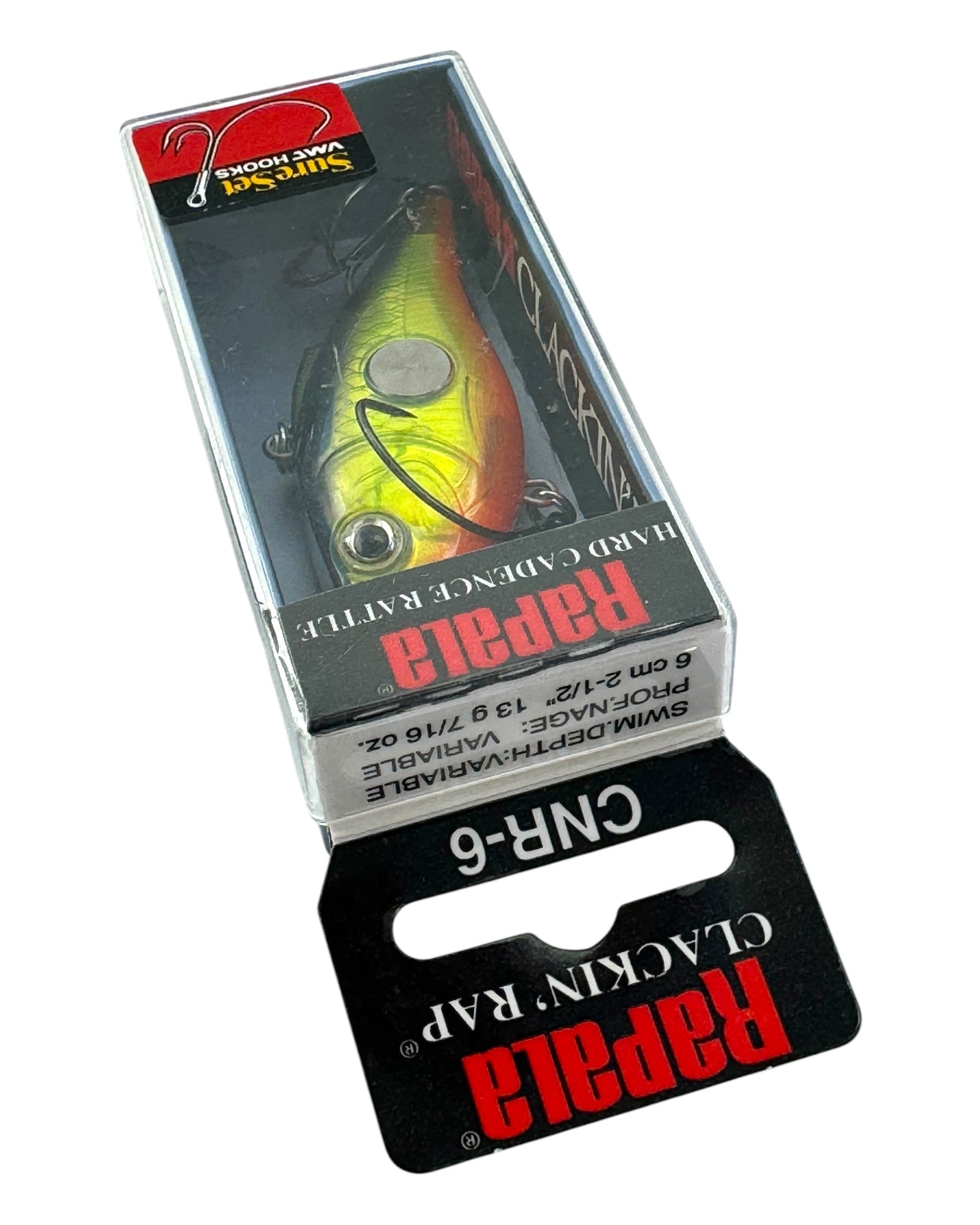 RAPALA LURES CNR-6 CLACKIN RAP Fishing Lure • HOT STEEL – Toad Tackle