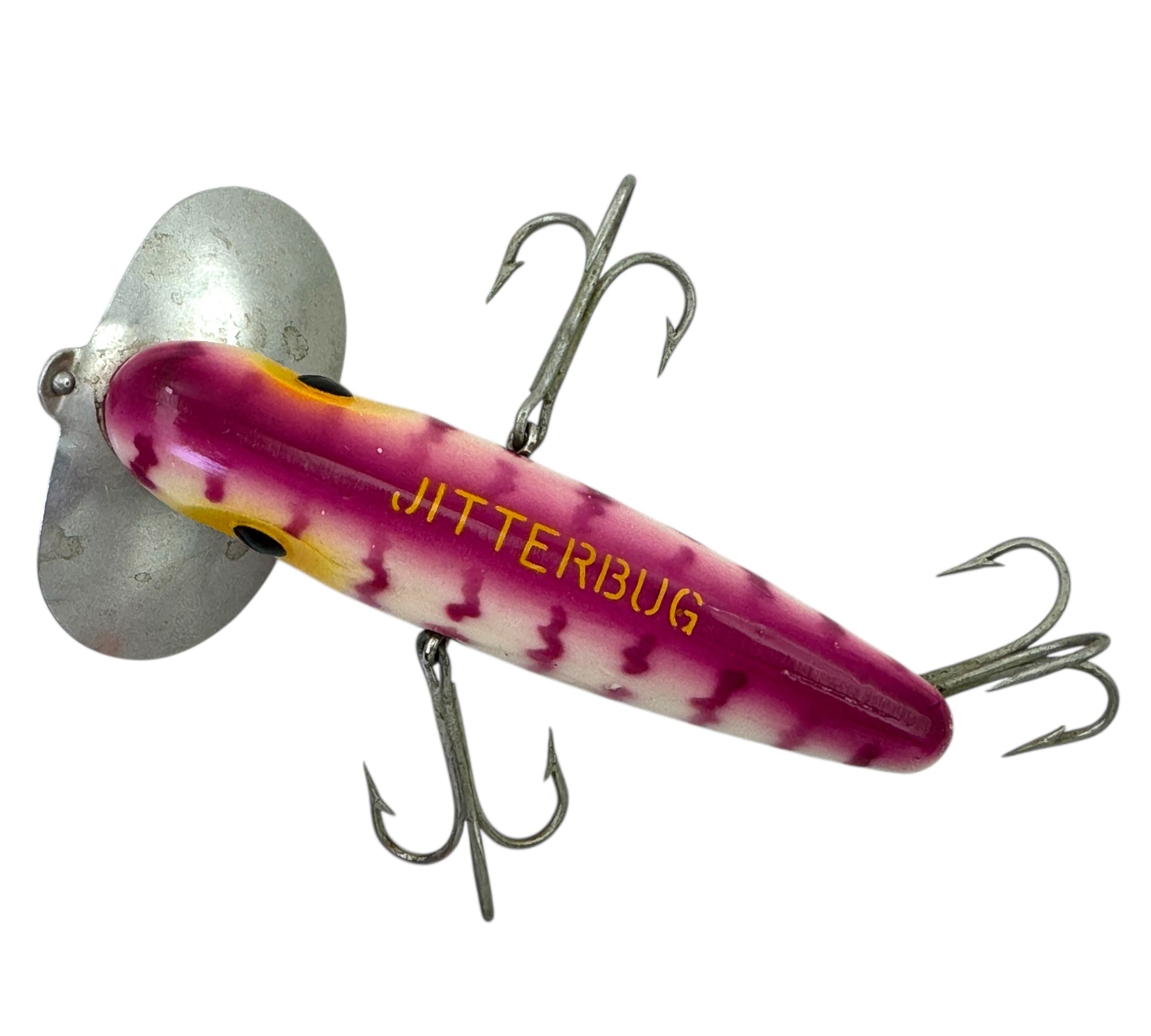 OLD FRED ARBOGAST MUSKIE JITTERBUG LURE • PURPLE COACHDOG – Toad Tackle