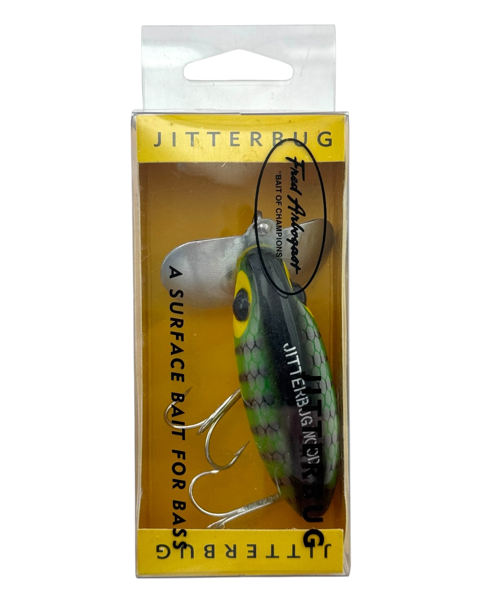 PRADCO FRED ARBOGAST WOOD JITTERBUG Fishing Lure • PERCH – Toad Tackle