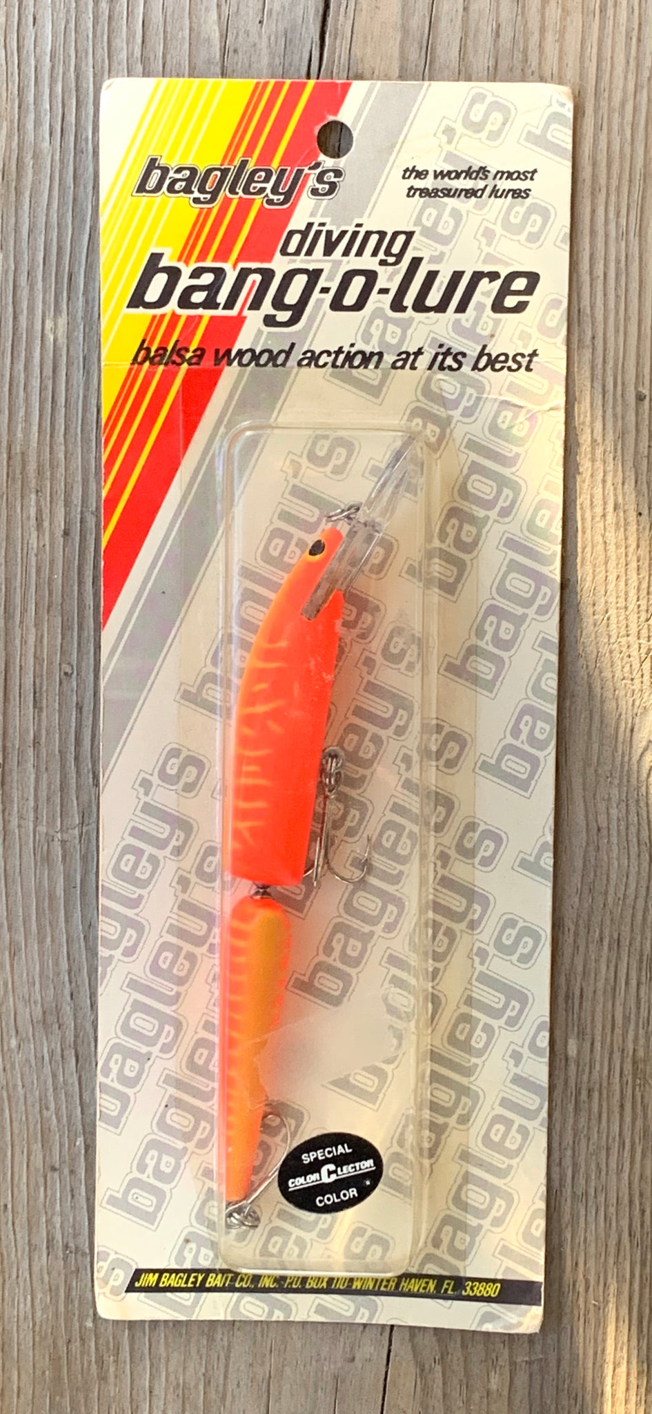 BAGLEY Diving Swivel Hip BANG-O-LURE • 115 • FLUO ORNG YLW – Toad Tackle