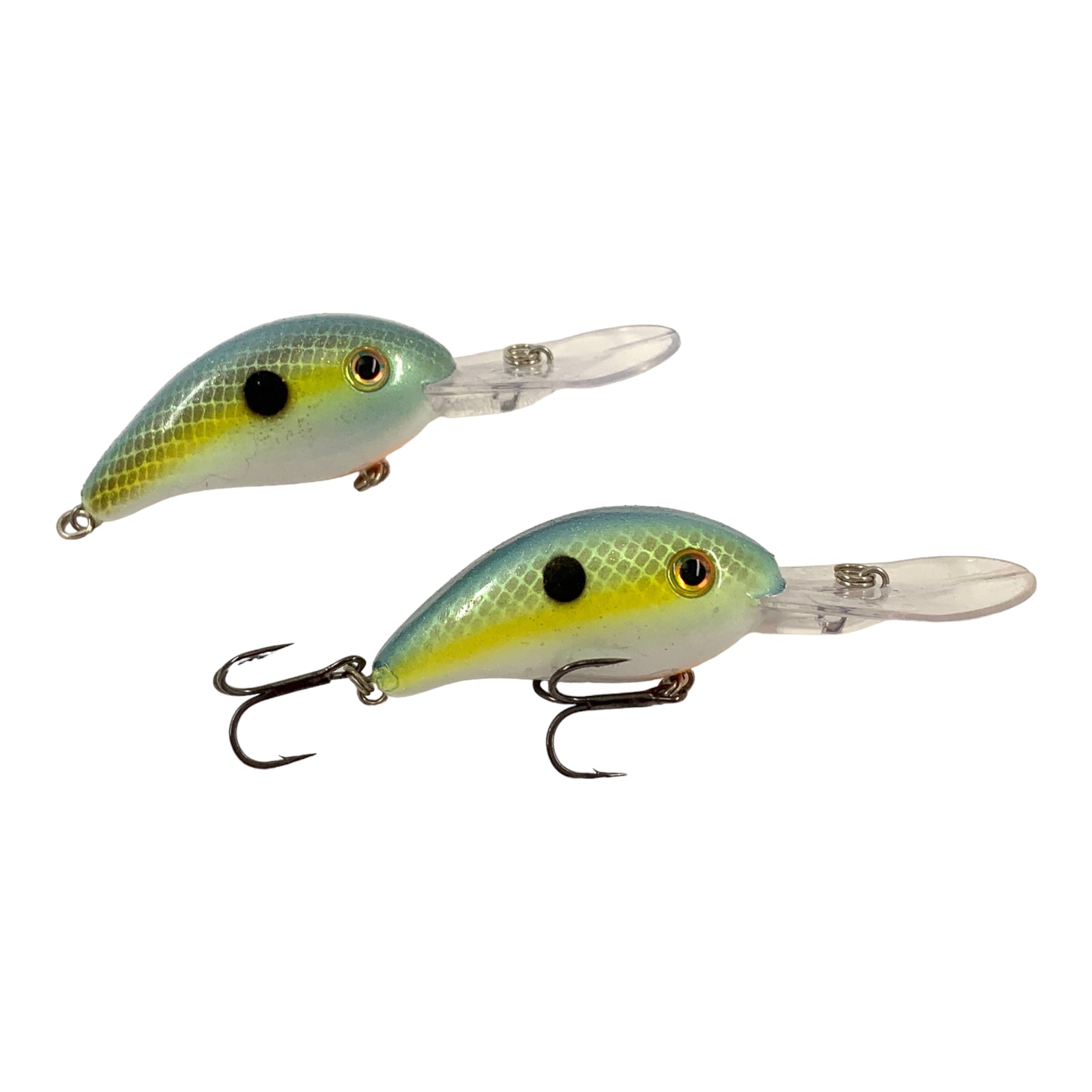 Pair of STRIKE KING 3XD Fishing Lures • SEXY SHAD – Toad Tackle