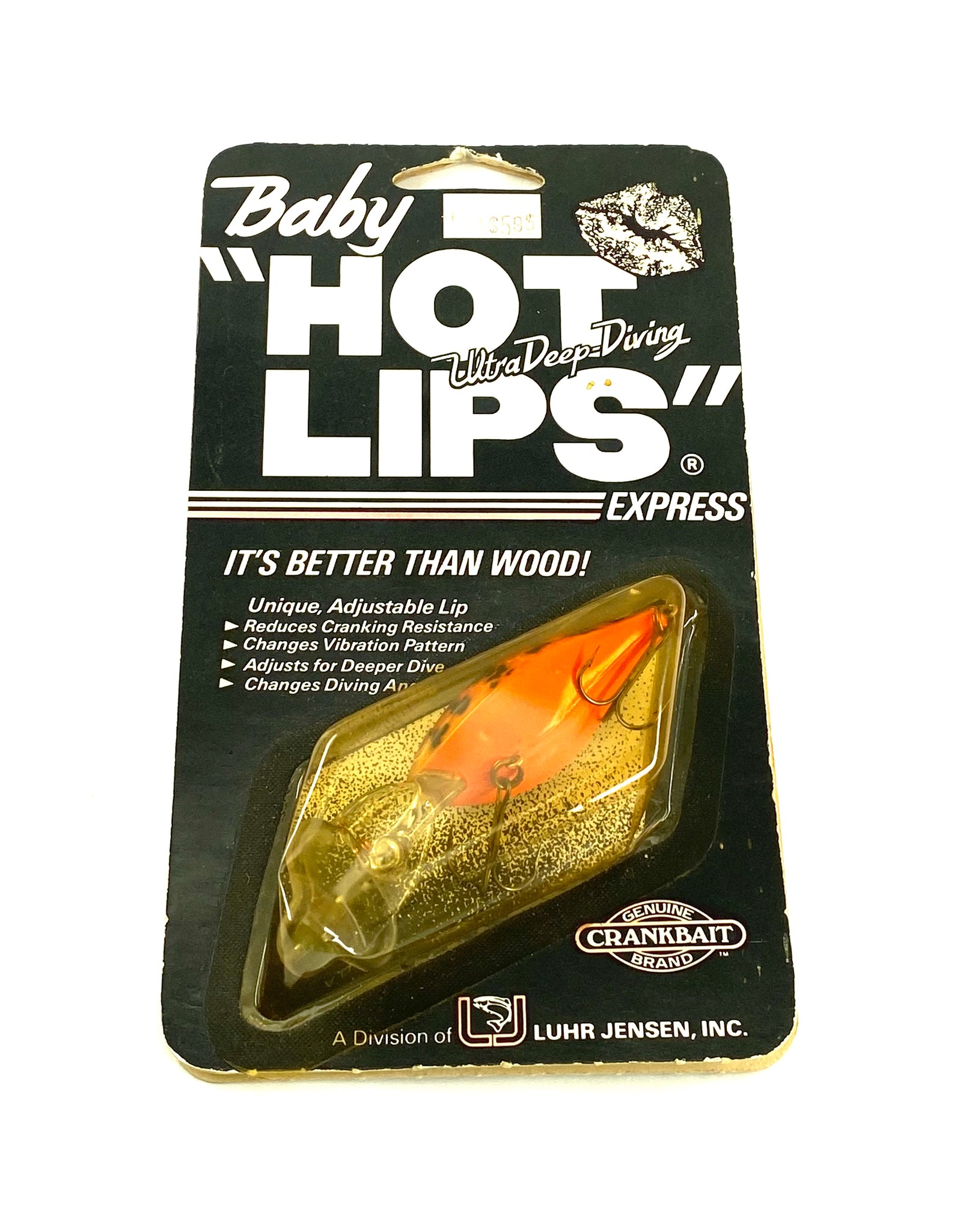 RARE CARD LUHR JENSEN BABY "HOT LIPS" Fishing Lure CRAYFISH – Toad Tackle